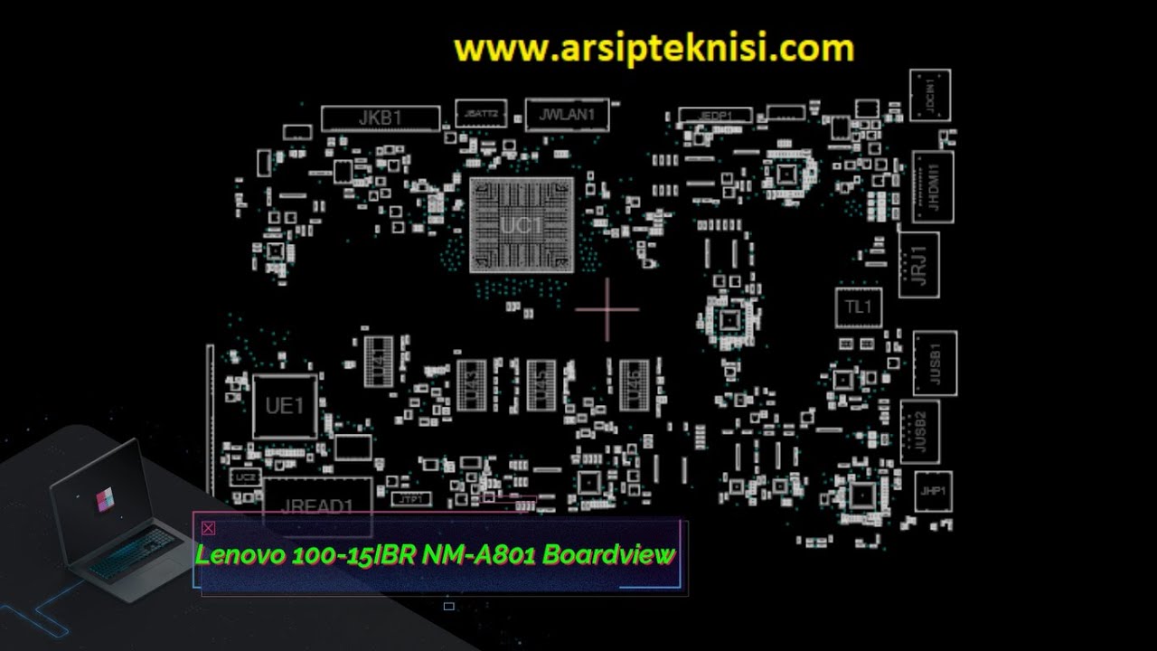 Lenovo 110-15IBR NM-A801 Boardview - YouTube