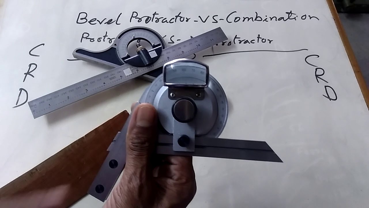 BEVEL ANGLE PROTECTOR ''VS' COMBINATION SET IN हिंदी - YouTube