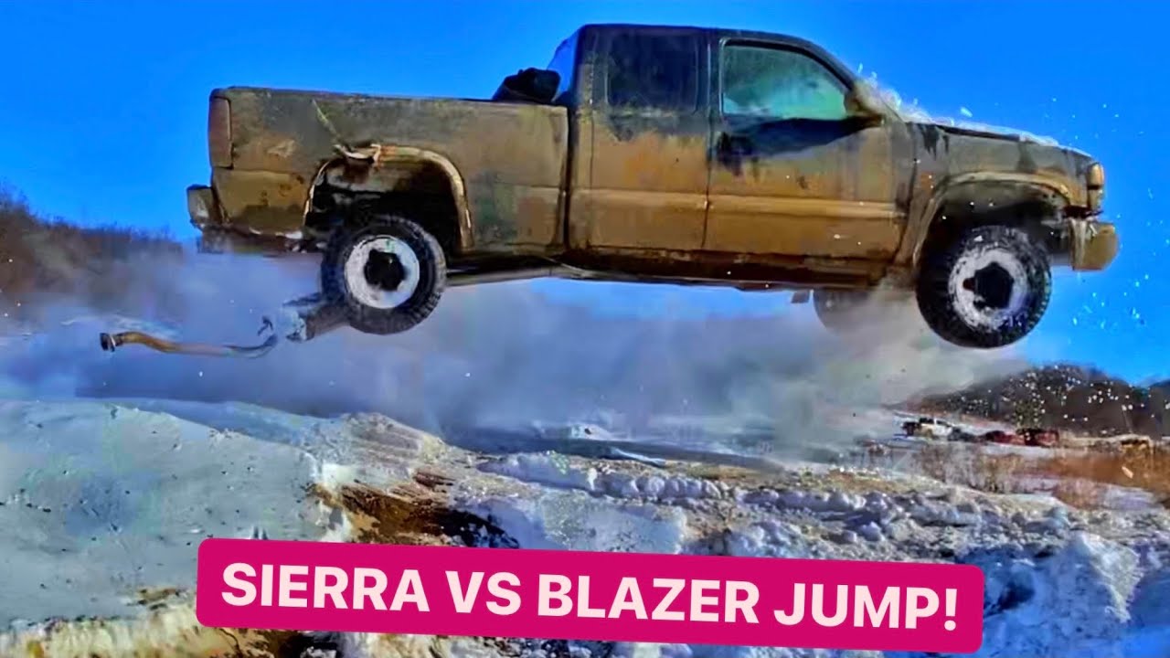 Sierra vs Blazer: The Insane 4x4 Jumping Showdown! - YouTube
