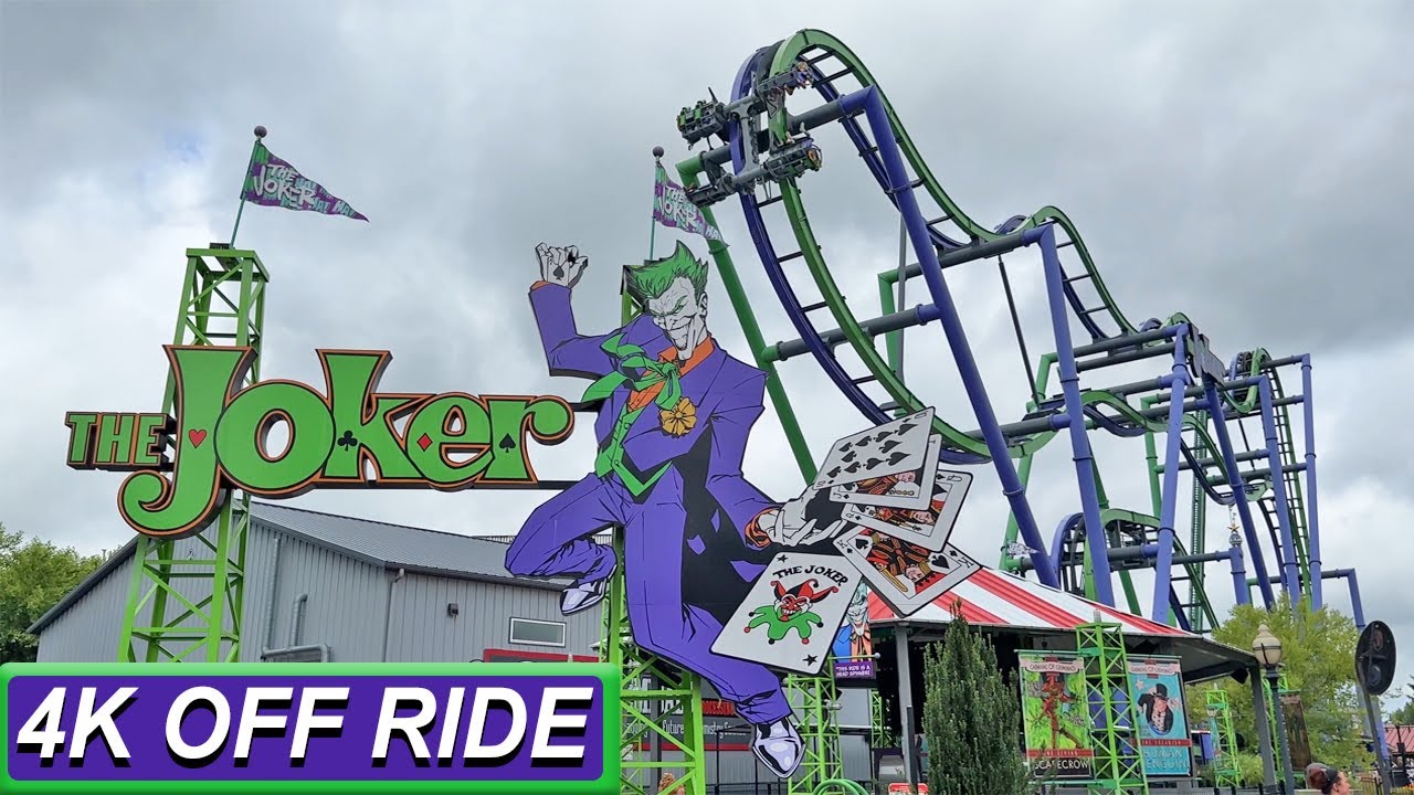 THE JOKER: Free Fly Coaster (4K OFF Ride POV)- Six Flags New England ...