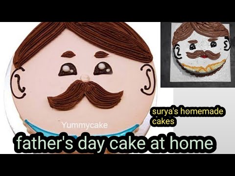 How to make father's day cake,man face cake,doll cake,homemade cakes at ...