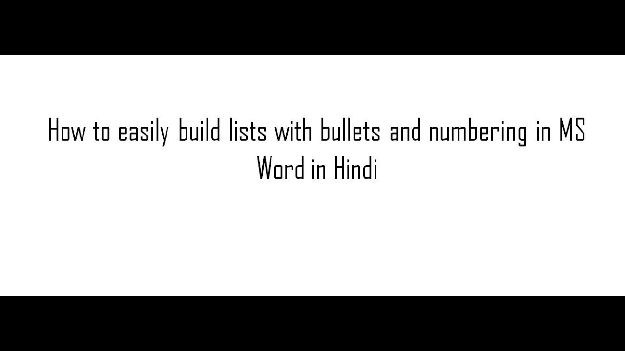 How To Easily Build Lists With Bullets And Numbering In MS Word In how-to-easily-build-lists-with-bullets-and-numbering-in-ms-word-in