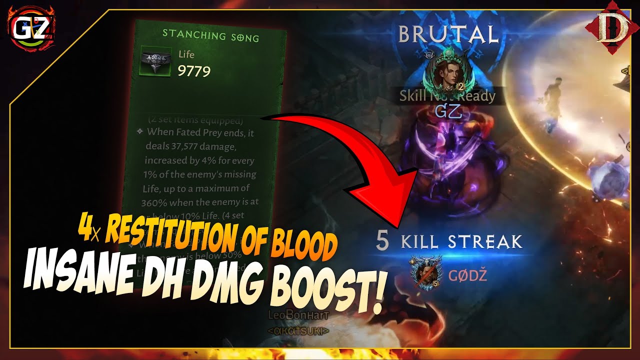 4× Restitution of Blood Is Insane with This DH Set | Diablo Immortal ...