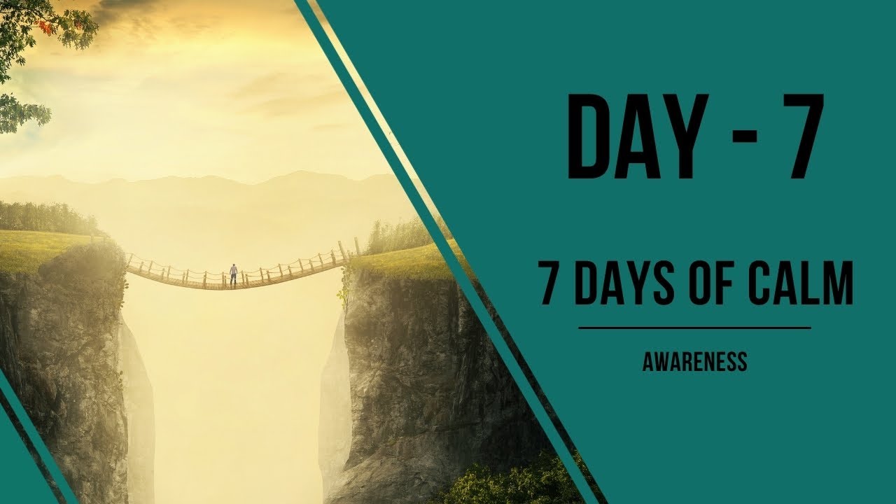 7 Days of Calm (Day - 7) Meditation Routine Music (Awareness) - YouTube