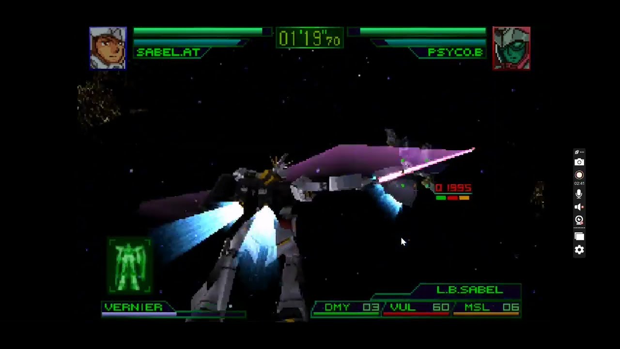 mobile suit gundam char's counterattack gameplay ps1 - YouTube