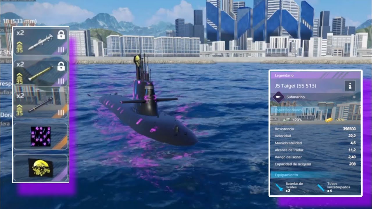 Así Es El Submarino legendario JS Taigei (SS 513) #ModernWarships - YouTube