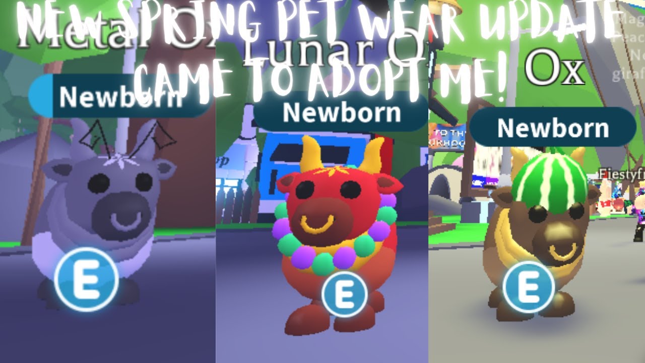 NEW SPRING PET WEAR UPDATE HAS COME TO ADOPT ME!!!! - YouTube