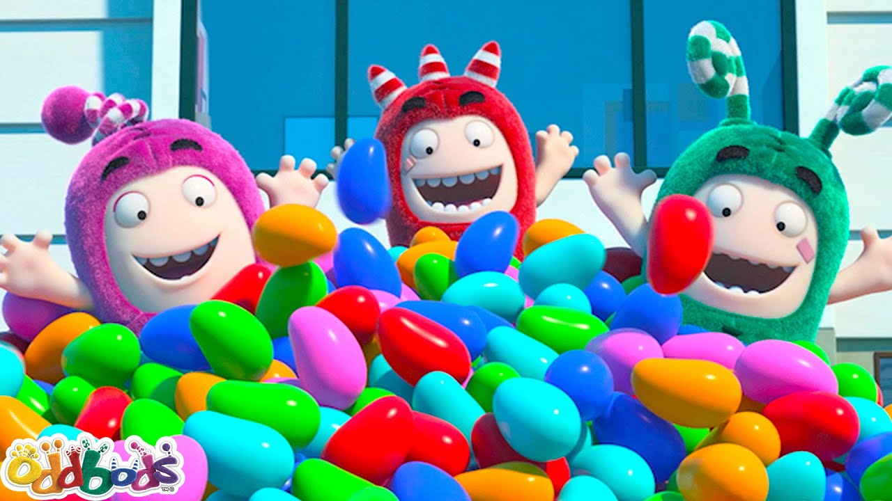 Jelly Belly Candy Crush! 🍭 Oddbods Full Episode | Funny Cartoons for ...