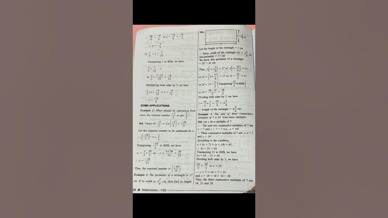 Linear equations in one variable class 8 part 1 - YouTube