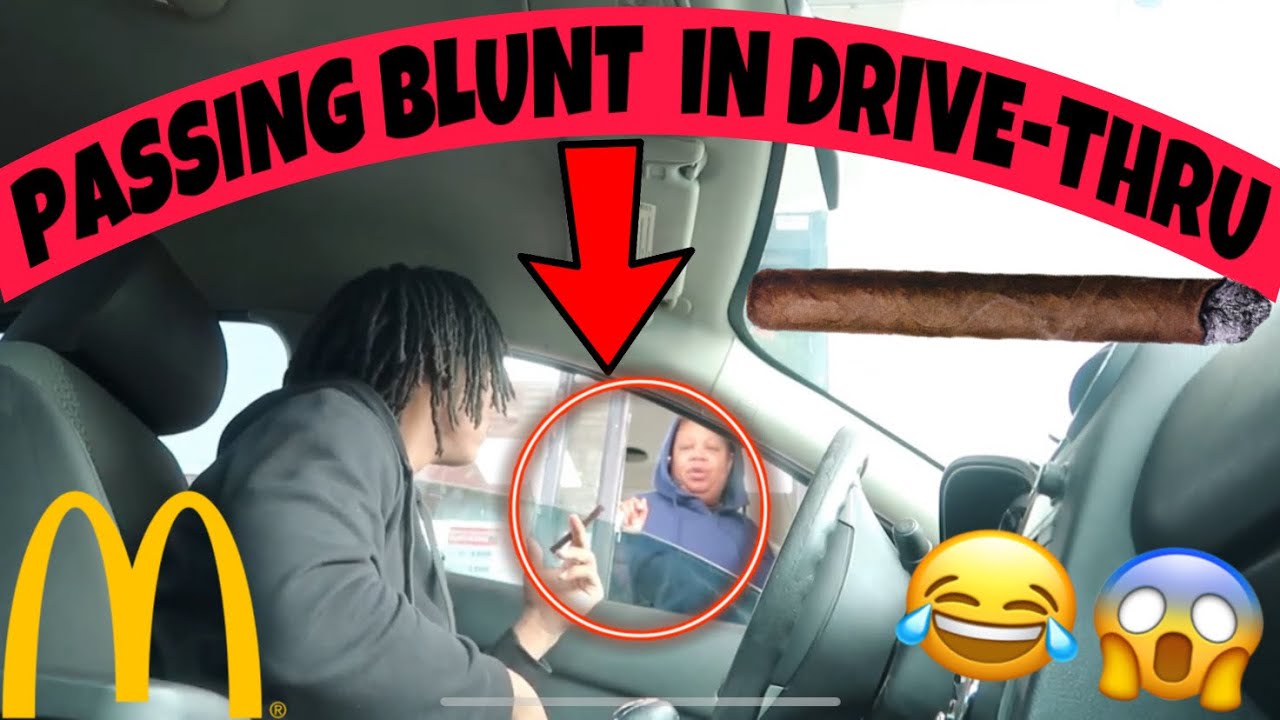 PASSING BLUNT IN DRIVE-THRU PRANK!!! (NEVER AGAIN) - YouTube
