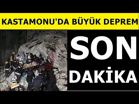 Son Dakika: Kastamonu'da büyük deprem oldu!  halk panik ölü ve yaralılar...