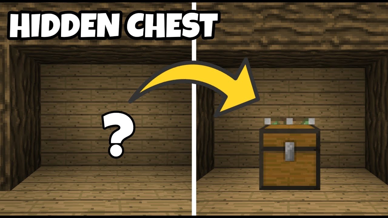 Hidden Pop Out Chest Tutorial in Minecraft Bedrock - YouTube