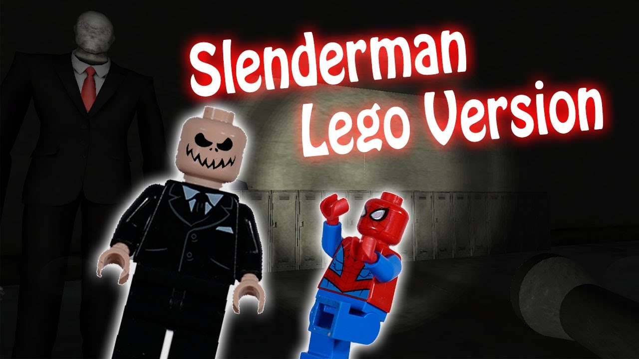 Lego Slender Man minifigure meets Lego Spiderman - Stop motion Lego ...