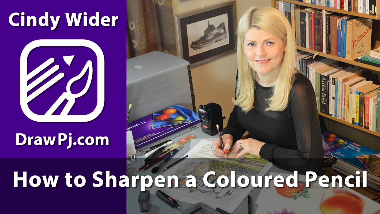 How to Sharpen a Colored Pencil (and create a long super sharp tip ...