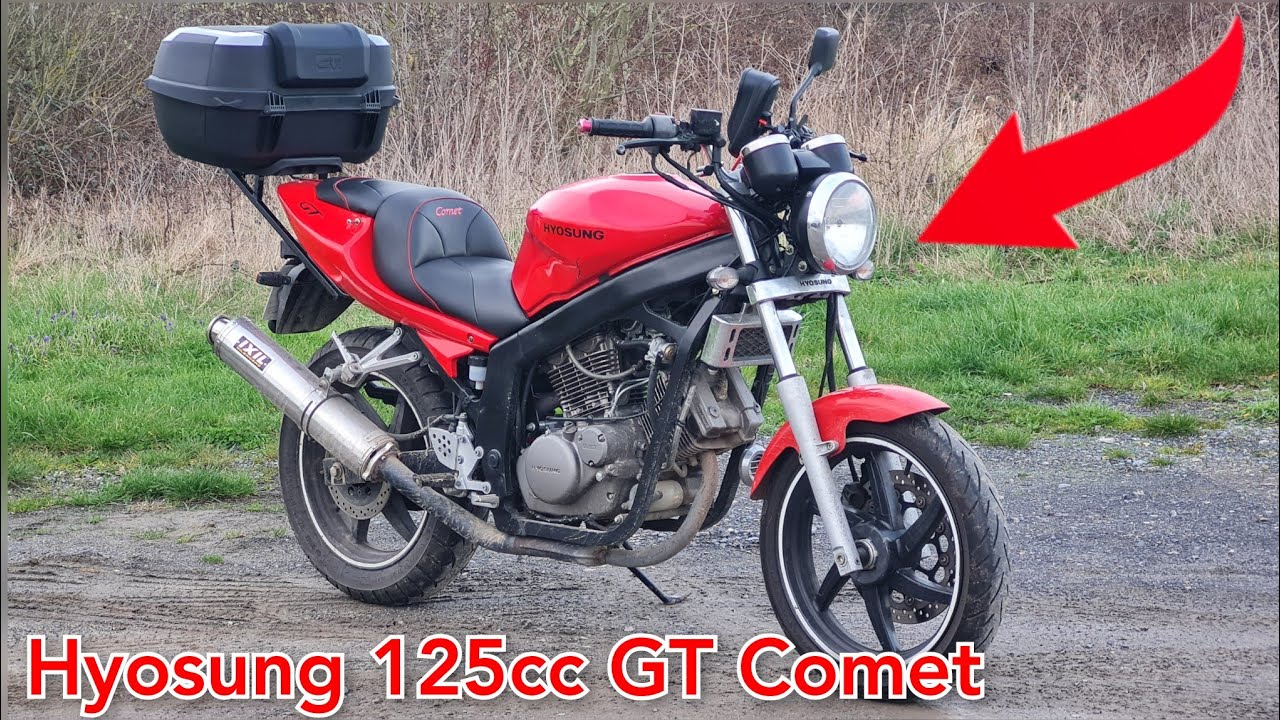 présentation de ma 125cc Hyosung GT Comet - YouTube