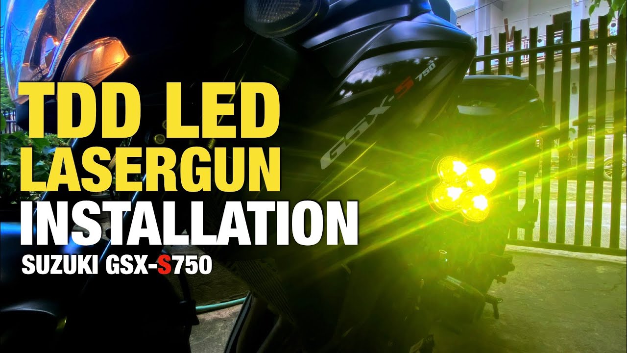 TDD LED Lasergun Installation | Suzuki GSX-S750 | NadzOnTwoWheels ...