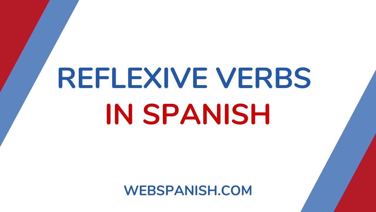 Spanish Lesson: Reflexive verbs in Spanish - YouTube