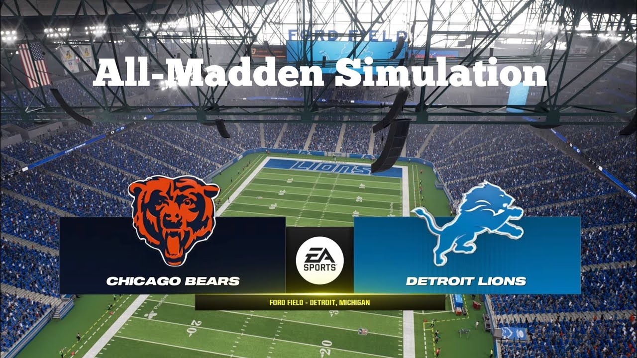 Madden 24 - Bears Vs Lions All-Madden Simulation Updated Injury Roster ...