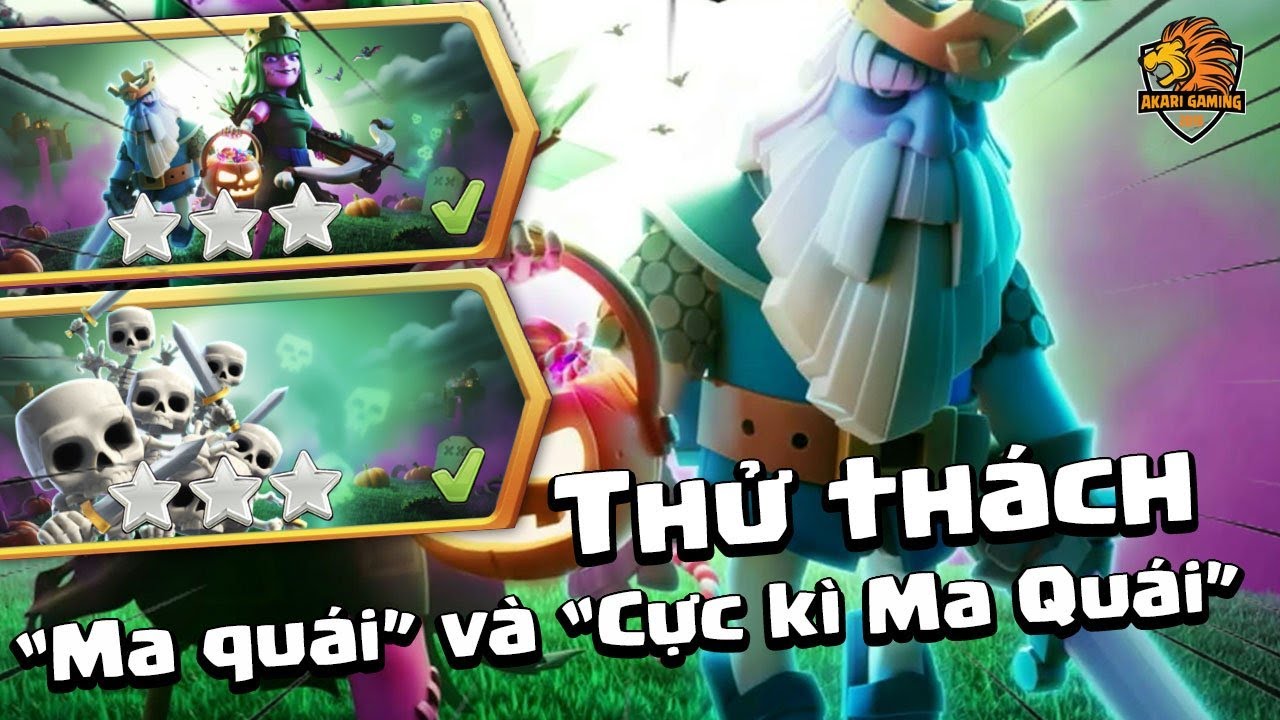 Hướng Dẫn Cách Đánh 3 SAO Thử Thách Ma Quái và Cực Kỳ Ma Quái Clash of ...