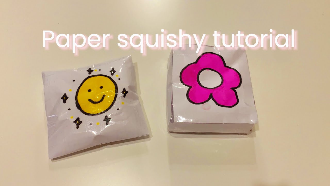 Paper squishy tutorial💗 - YouTube