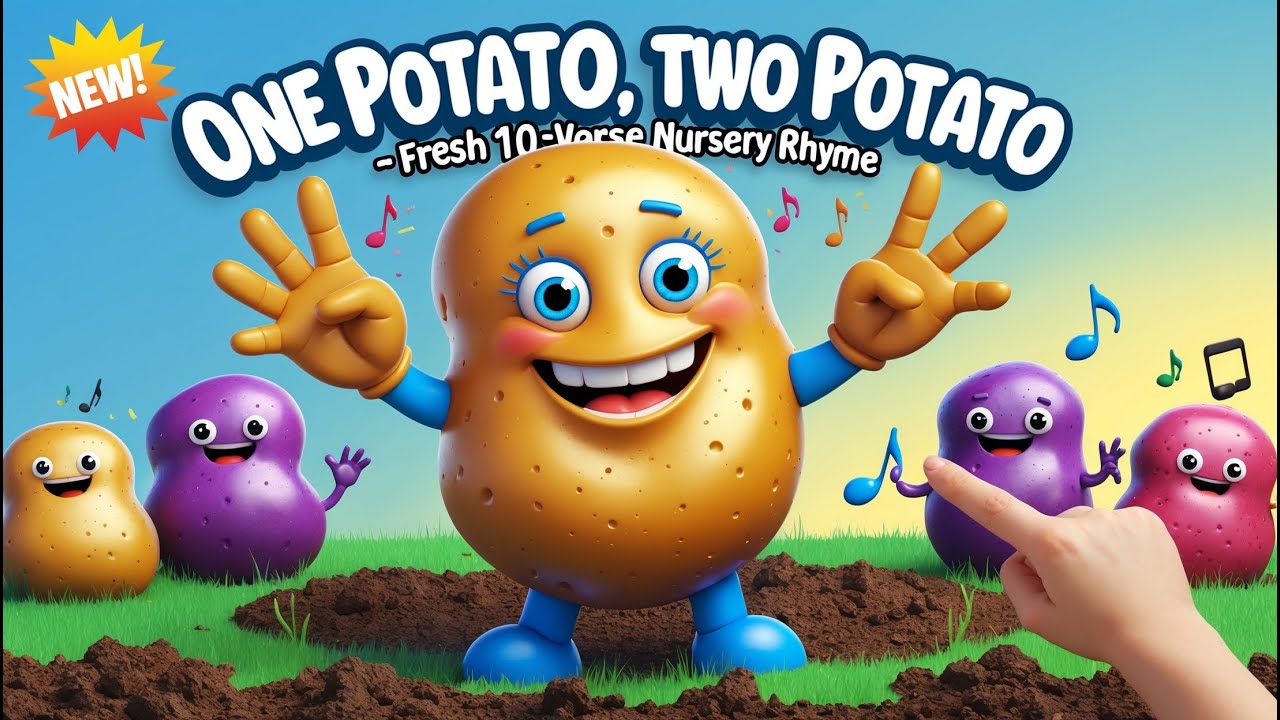 "One Potato, Two Potato – Fresh 10-Verse Nursery Rhyme for Children ...