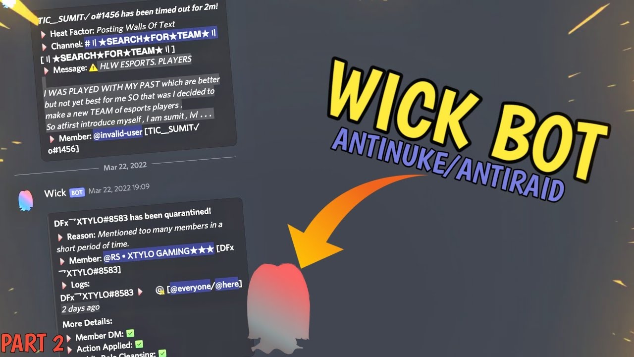 Wick bot antinuke and Antiraid || how to setup wick bot part 2 - YouTube