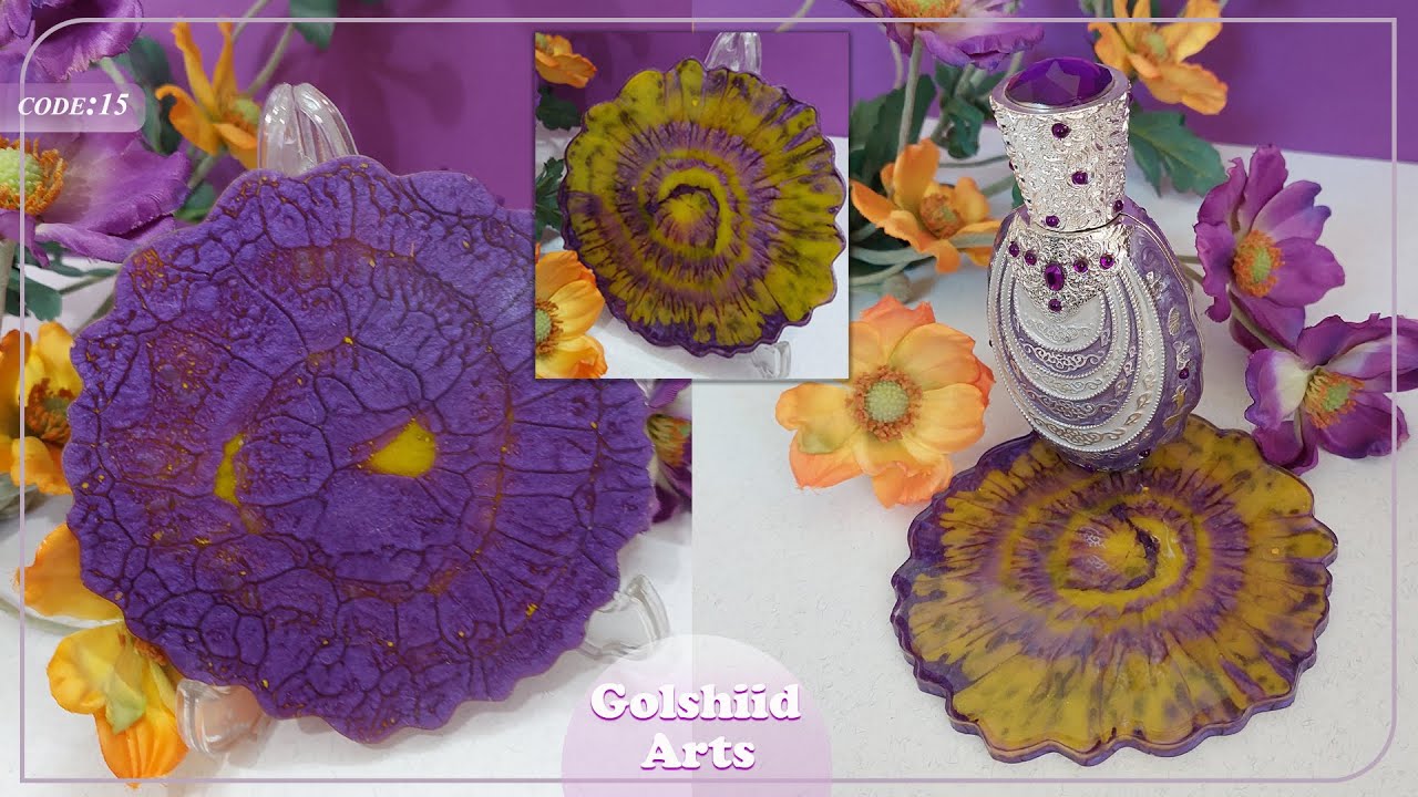 #15 Easy 'Velvet' Effects Tutorial In These Beautiful Resin Coasters ...