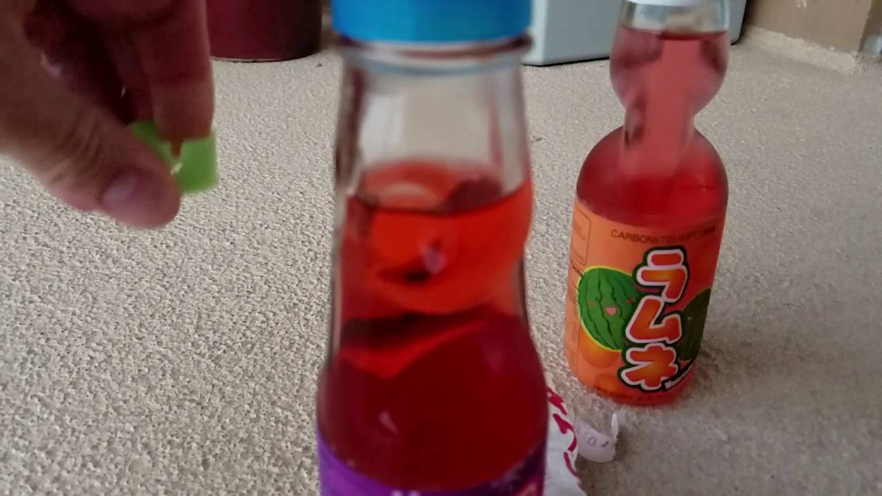 Ramune Japanese Soda with Glass Marble Inside - YouTube