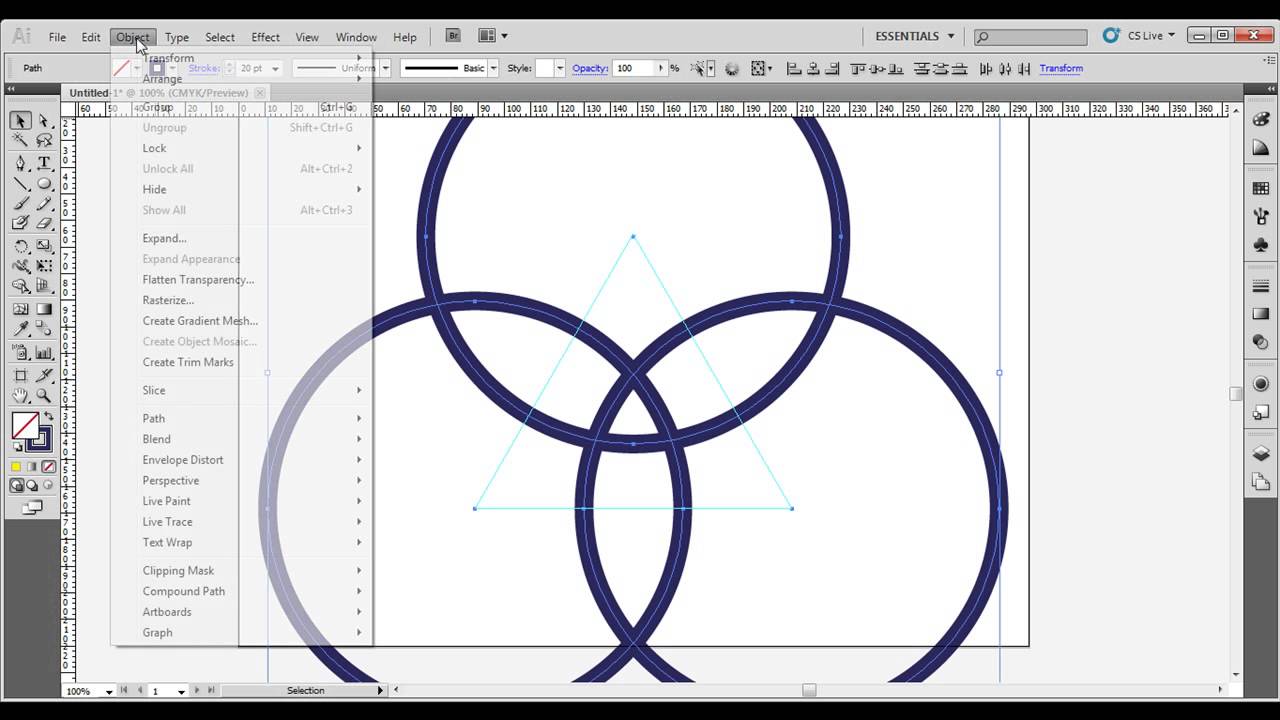 shape builder tool 1- Illustrtor CS5 - YouTube
