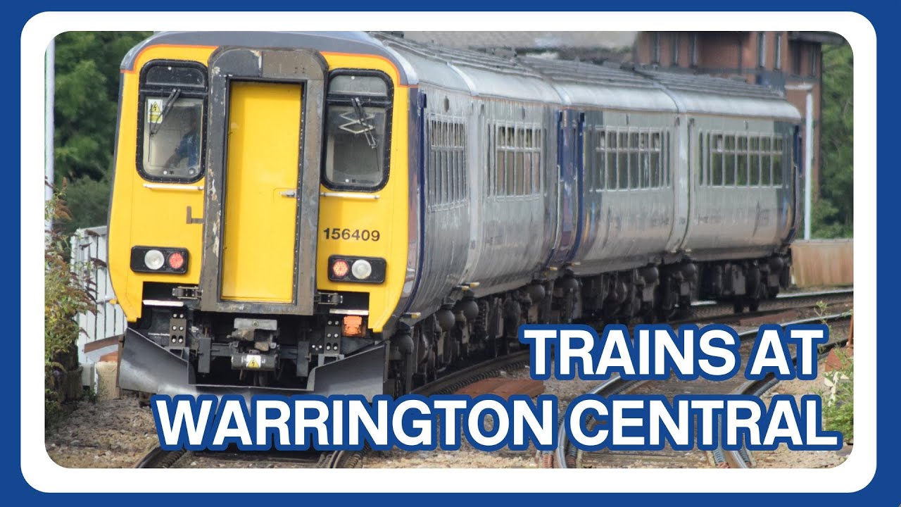 Trains at Warrington Central railway station (16/08/2023) - YouTube