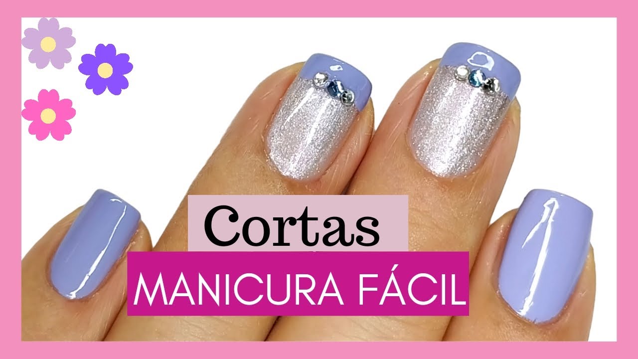 Manicura Paso a Paso en casa muy Fácil con diseños en uñas cortas para ...
