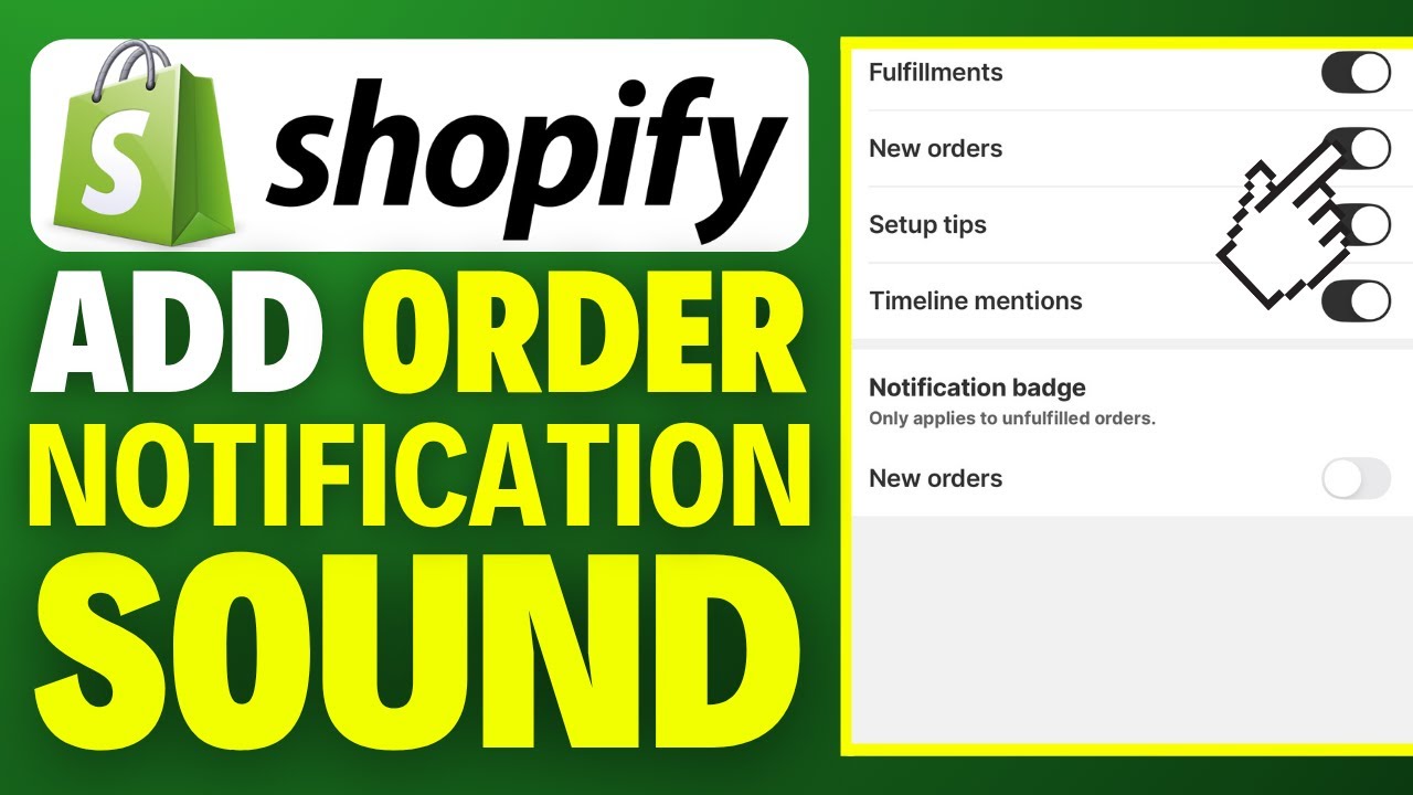 How To Add Shopify Order Notification Sound (2025) - YouTube