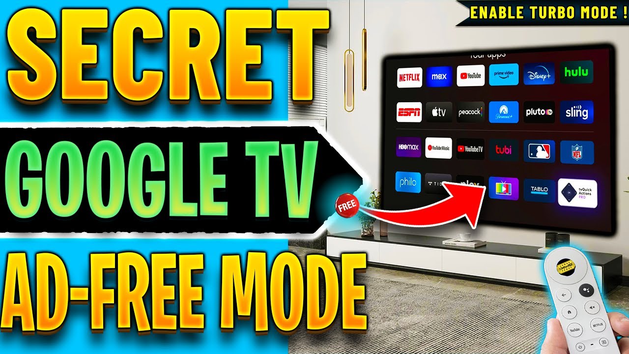 🔴Secret Google TV Mode That Wipes Out All Ads ! - YouTube