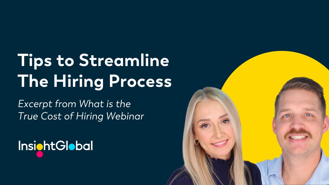How to Streamline the Hiring Process | The True Cost of Hiring Webinar ...