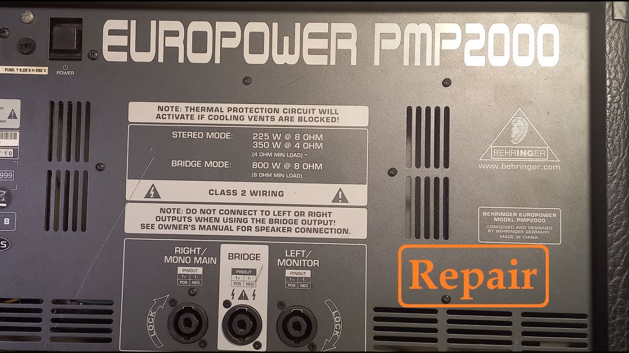 EUROPOWER PMP2000 powermix repair - YouTube