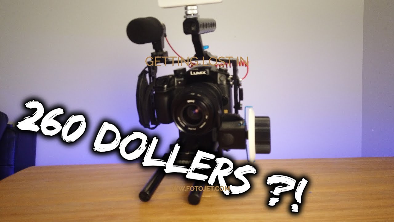 I made a mini cinema rig with my GH3 for dirt cheap! - YouTube