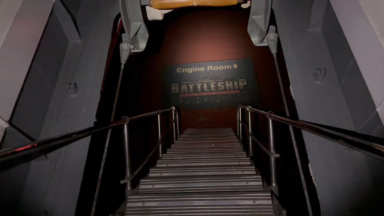 Night Tour of a Haunted Battleship Alone! | USS North Carolina - YouTube