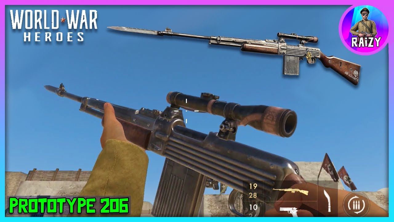 NEW UPDATE😍PROTOTYPE 206 SNiPER GAMEPLAY!! | World War Heroes - YouTube
