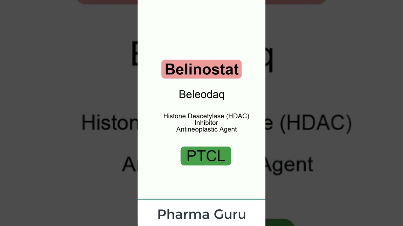Belinostat - Beleodaq - In a nutshell. - YouTube