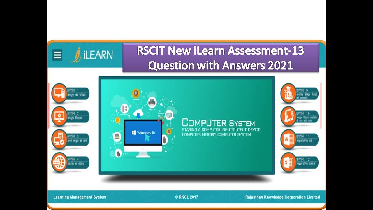 RSCIT New iLearn Assessment 13 Question with Answers 2021 - YouTube