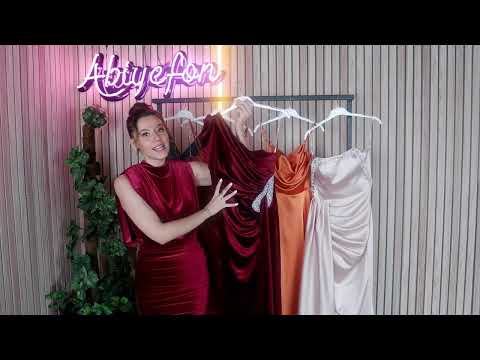 Sonbahar Renkleri ile Abiye Elbise Modelleri