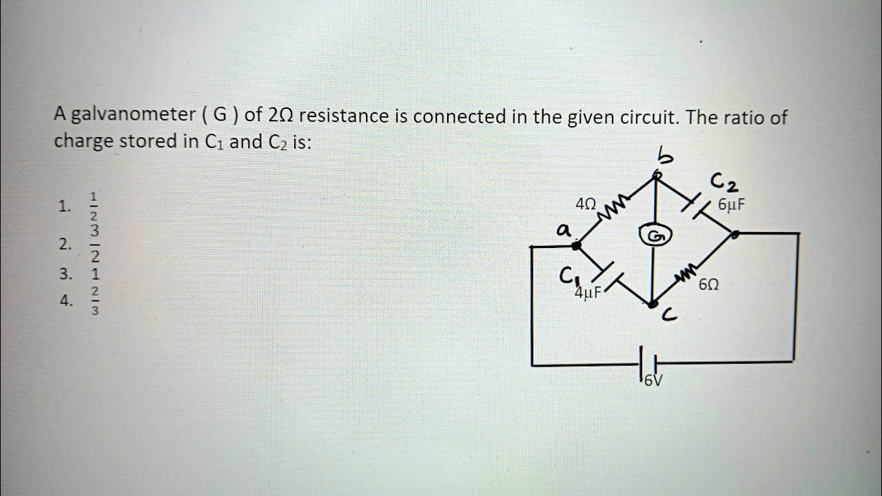 #jee main 2024,a galvanometer(g) of 2 ohm resistance is connected in ...