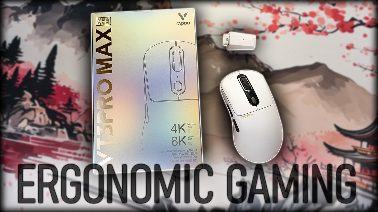 Great Budget Ergonomic 8K Gaming Mouse? Rapoo VT3 Pro Max - YouTube