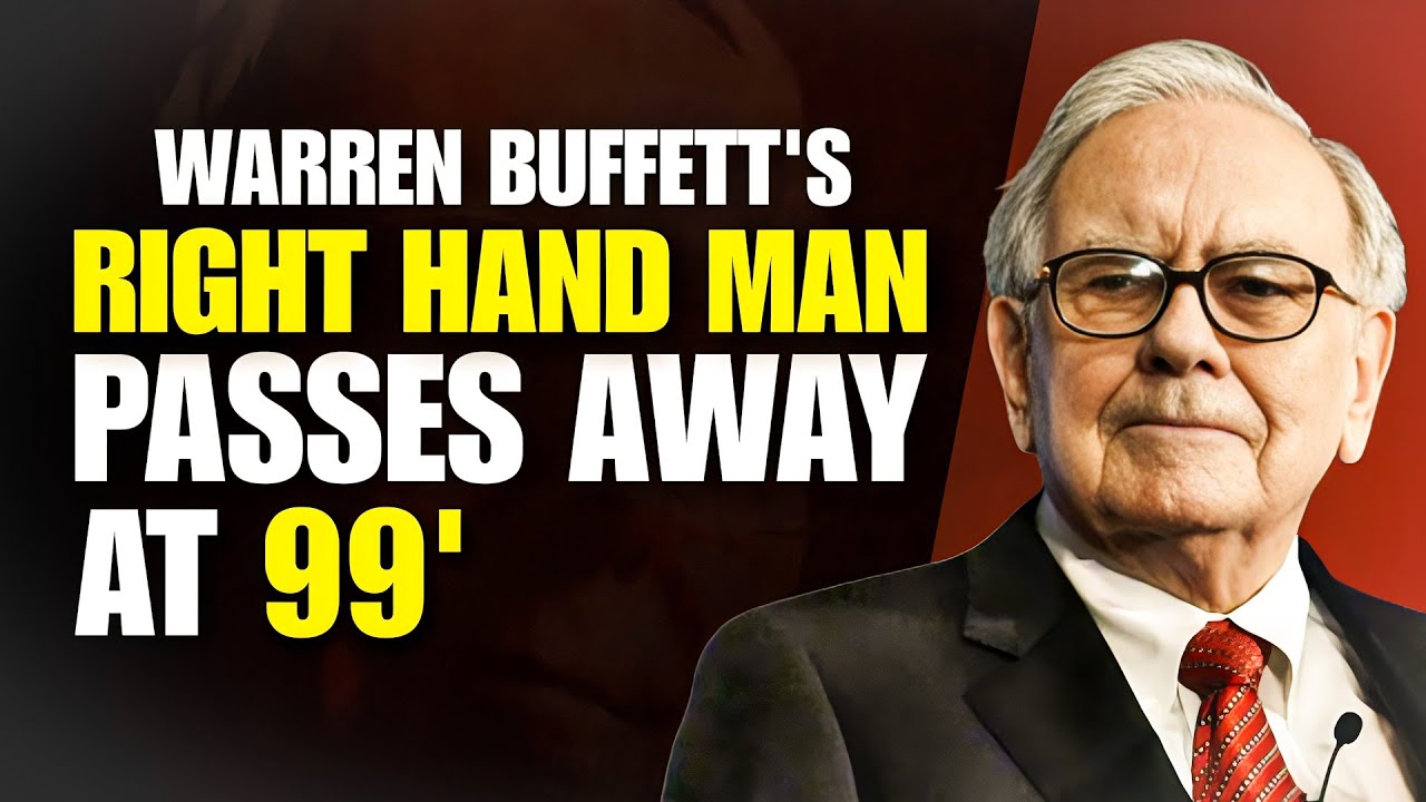 Warren Buffett's Right Hand Passes Away At 99 | Charlie Munger Dead ...