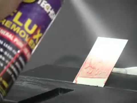 Techspray G3 Defluxer removes even heavy, baked-on flux residues - YouTube