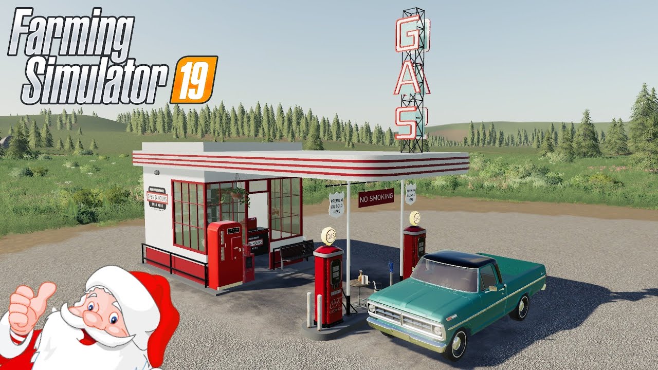 FS19 | Old Gas Station By OKUSEDMODS - YouTube