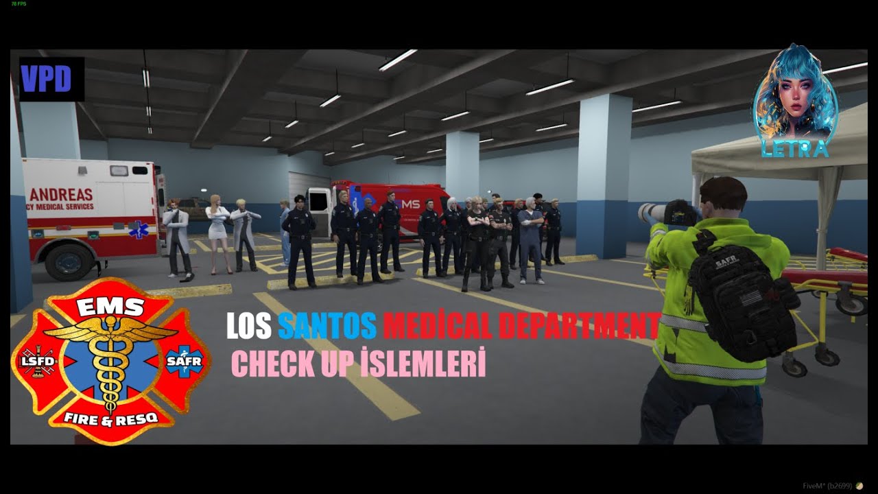 LSMD memurları VPD memurlarının Kan tahlillerini alıyor. | LETRA RP ...