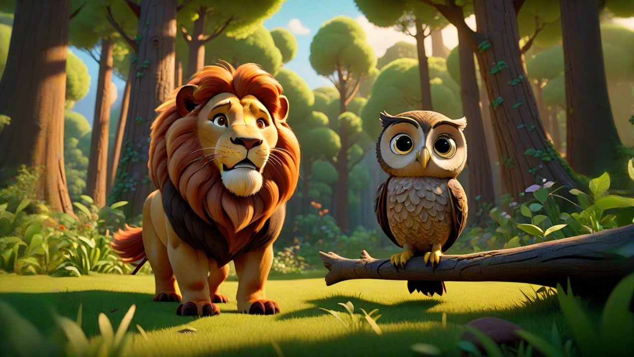 Talking Lion’s Happy Song | Fun Lion Nursery Rhyme for Kids | Jungle ...