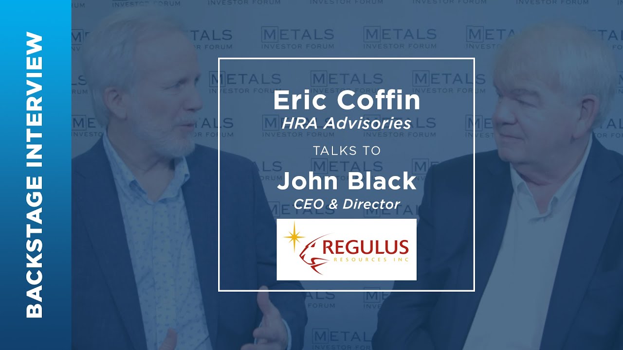 John Black of Regulus Resources Inc. talks to Eric Coffin at the ...