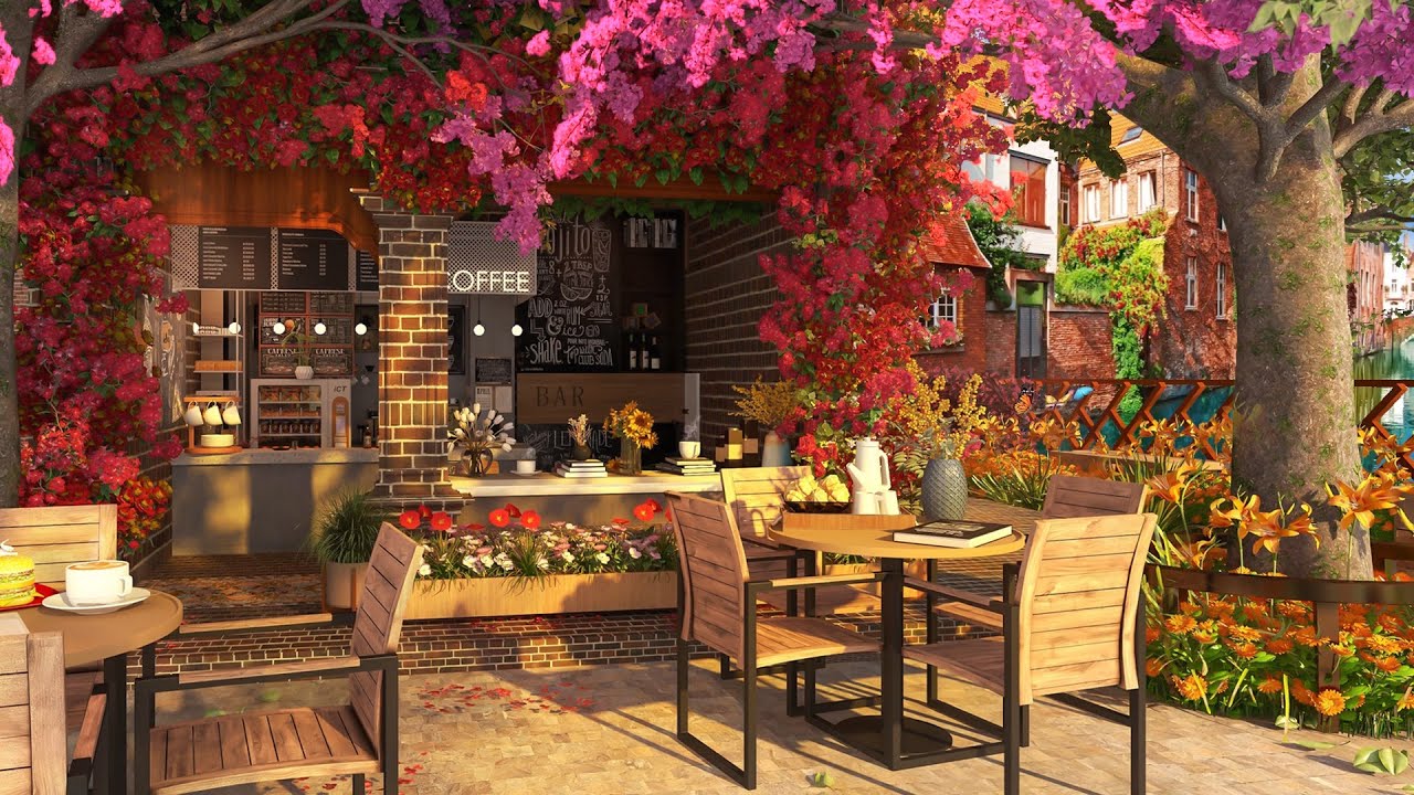 Beautiful January Spring Morning, Relaxing Jazz Piano Music in 4K ...